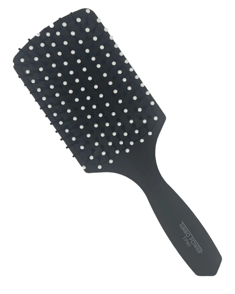 Turbo Power Rubberized Large Paddle Brush - Beauty Supply PR