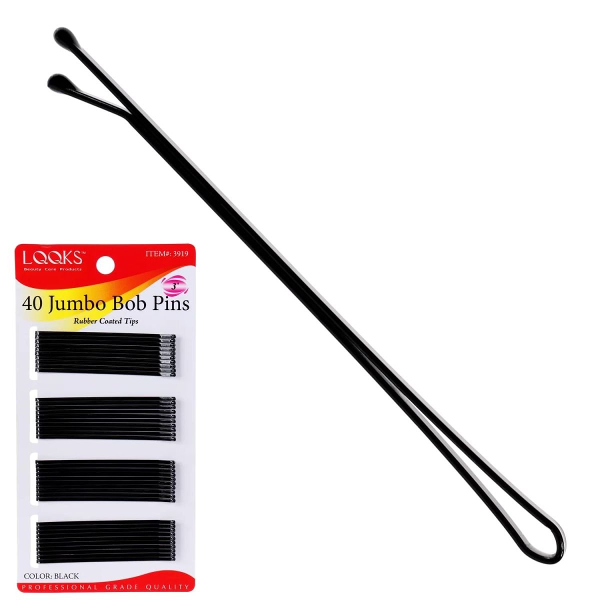 LQQKS 40 Jumbo Bob Pins - Beauty Supply PR